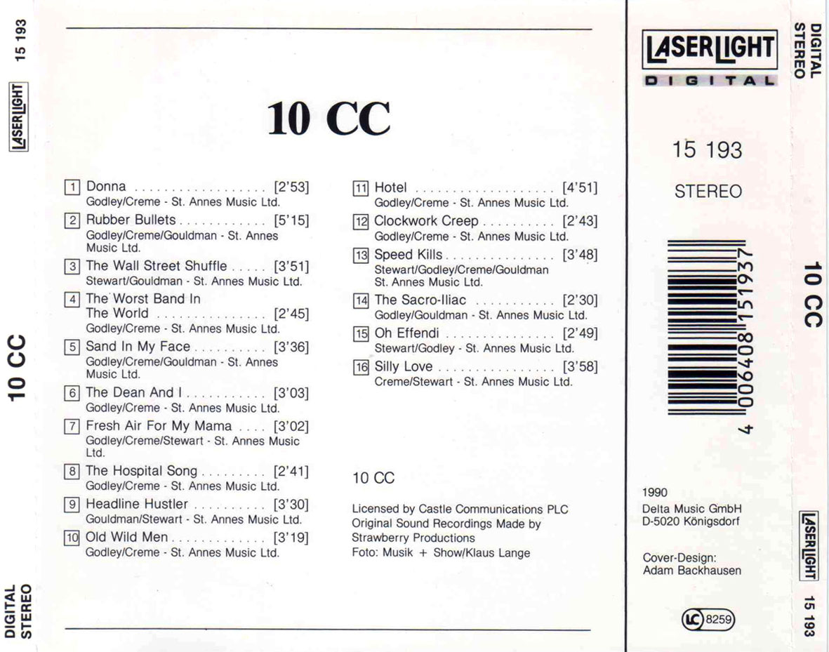 10cc The Hits : Back | CD Covers | Cover Century | Over 1.000.000 Album ...